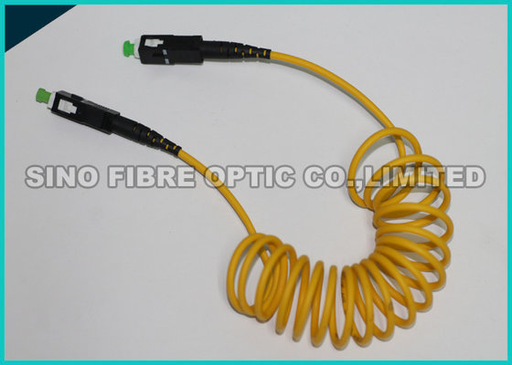 Bend Safe Curly Single Mode Fiber Patch Cord SC Connector 3.0mm Cable Diameter