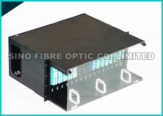 4U MTP / MPO Rack Mount Patch Panel Fiber Optic Assembly 384 Cable Management Bar