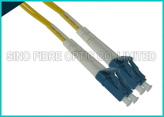 Yellow 3.0mm Fiber Optic LC to LC Zipcord Singlemode SMF Patch Lead Assembly