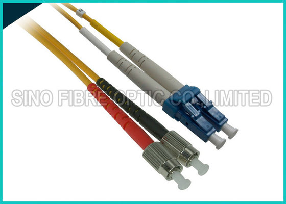 Duplex Singlemode Fiber Optic Assembly LC to LC Patch Cord 3 Foot Length