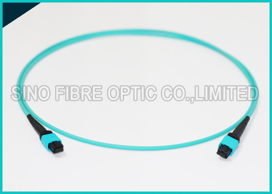 12 Chnnels MPO Fiber Optic Cable OM3 Plenum Jacket QSFP 40G SR4 Optical Cabling