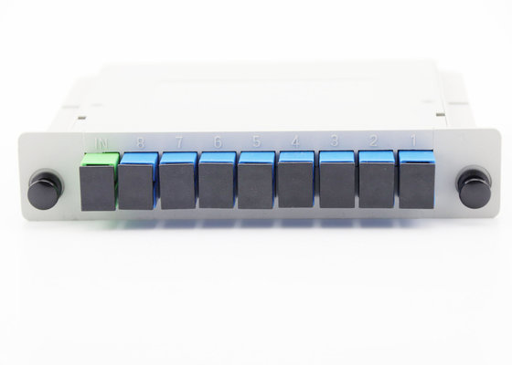 Insert Fiber Optic PLC Splitter 1260 ~ 1650  Operating Wavelength With SC PC Connector