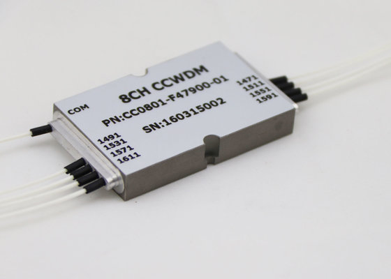1 x 8 CCWDM  Module Compact Size LC / UPC Connector Type For MUX / DEMUX System