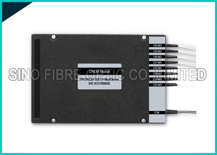 8 Channel Fiber Optic Splitter Dual Fiber DWDM Mux Demux LC UPC Assembly