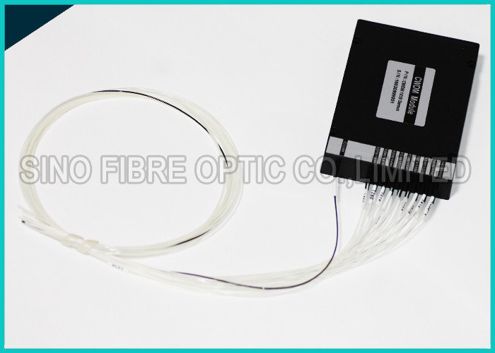 8 Channels L Band Fiber Optic PLC Splitter , CWDM Mux Demux PLC Splitter Module