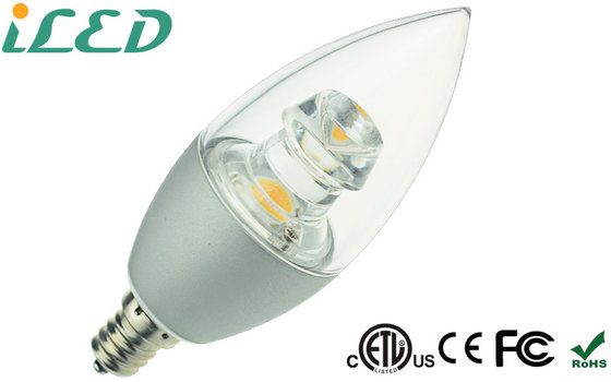 Warm White E12 Candle Light Bulb Dimmable , 360 Degree Beam Angle