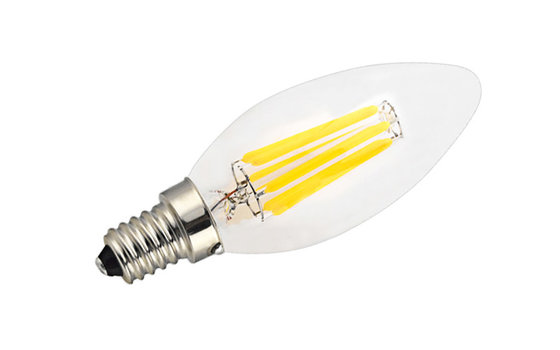 2w 4w 6w Filament Type Dimmable Led Candle Light Bulb 110v 120v