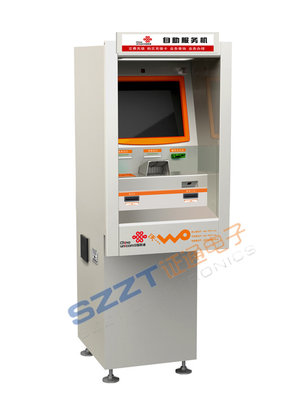ZT2091 Anti Vandalism Through Wall Financial Lobby Kiosk with Account Transfer