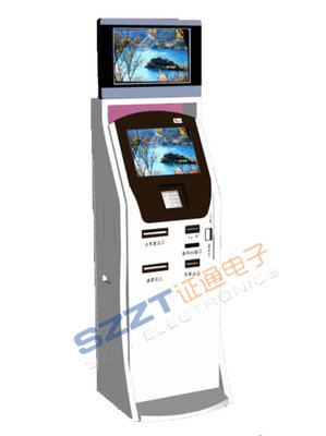 ZT2386 Free Standing Ticketing / Card Printing / Ticket Vending Kiosk with Barcode Reader & Card Reader