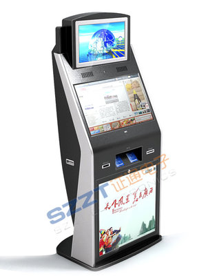 ZT2782 High Safety Large Screen lobby Ticket Vending Kiosk with card reader