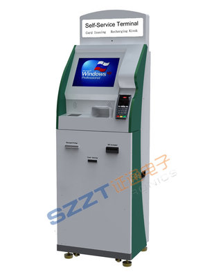 Multi - Function Lobby Style Check-in Banking Kiosk with card dispenser ZT2405