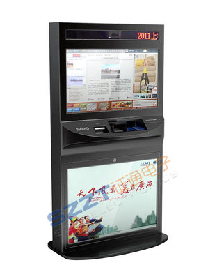 ZT2781 Payment & Advertising & Interactive Information Kiosk with Card Reader, Pin Pad