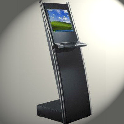 ZT2780 Free Standing Internet / Information Access / Financial Lobby Kiosks Design