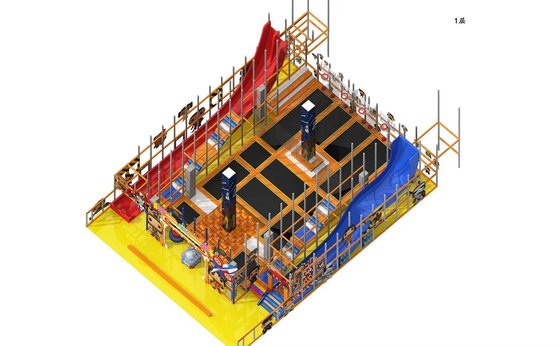 Colorful Indoor Play For Preschoolers Large Scale Custom Made Design