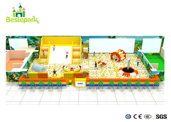 Supermarket / Preschool Children Indoor Park With Ball Pool / Small Trampoline
