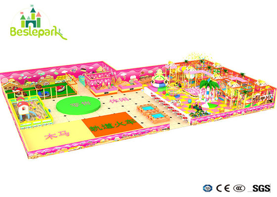 Sugar Theme Toddler Indoor Play Equipment , Kids Indoor Gym Equipment