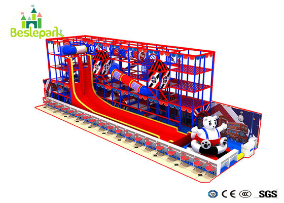Indoor Ball Pool Playground Kids Toys With Slide Trampoline / Obstacle Course