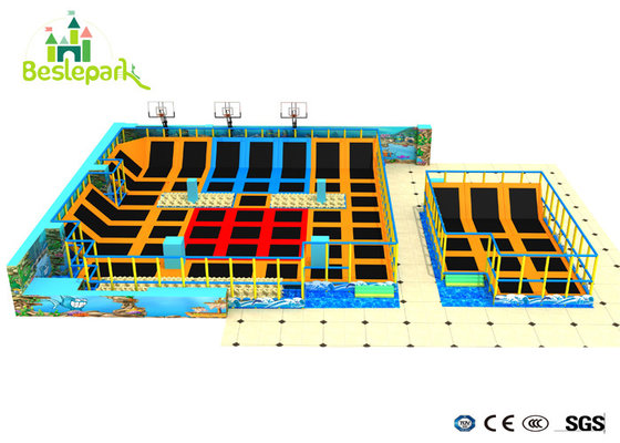 Foam Pit Adult Trampoline Park , Childrens Indoor Trampoline Custom Made Design