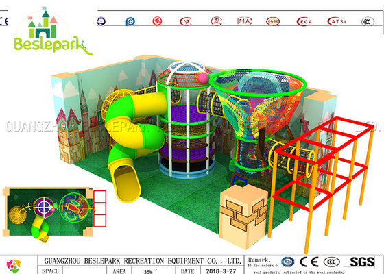 EVA Cover Kids Indoor Soft Playground Colorful Theme For 3-15 Years Old