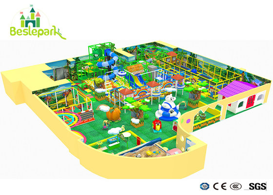 Amusement Park Indoor Children'S Wooden Theme Park / Kids Play Equipment