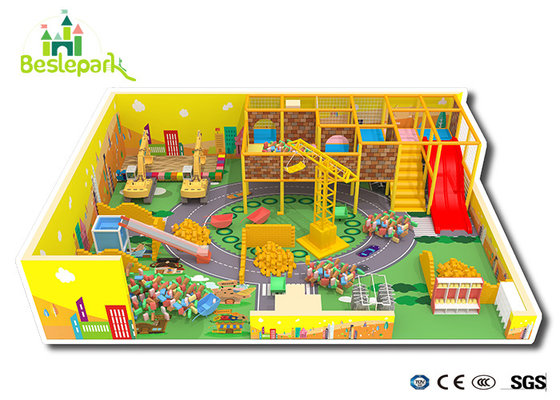 Safety Construction Site Children'S Playground Equipment With Flame - Retardant Pipe