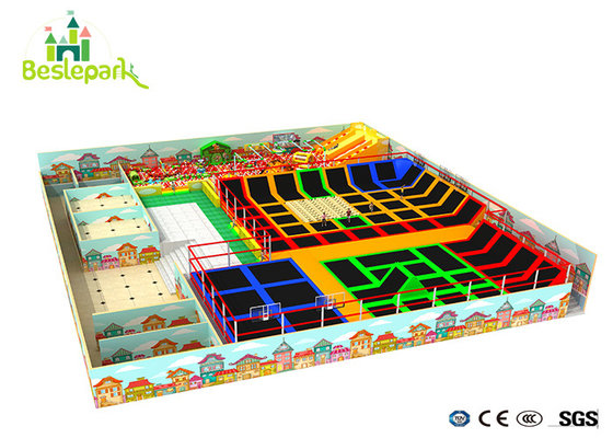 Trampoline Park Themed Playground Equipment For Kids 2 - 12 Years Age