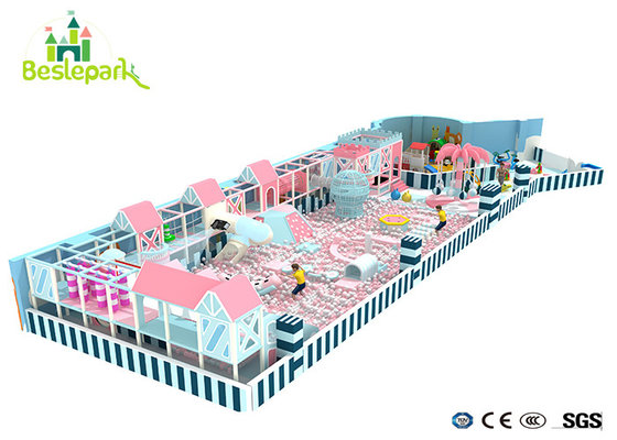 Huge Children Indoor Playground Macaron Theme / Toddler Play Equipment
