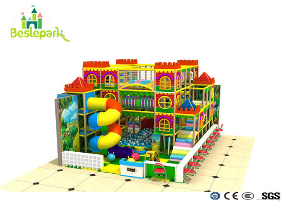 Kindergarden Kids Indoor Playground With Rotary Slide