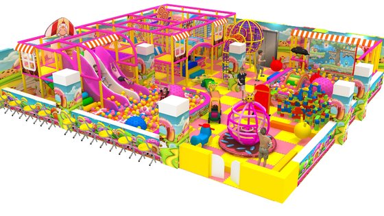 Colorful Theme Kids Indoor Playground For Shopping Mall 1680 * 1000 * 350cm