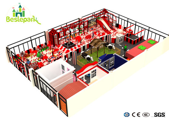 Colorful Theme Indoor Adventure Playground Soft / Safe For 3 - 15 Years Old