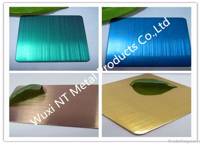 Strato laminato a freddo dell'acciaio inossidabile di colore di ASTM 304/316L per costruzione