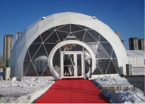 Hot Dip Galvanized Steel Structure Dome Camping Tents For Party Events