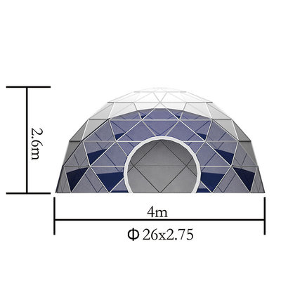 4m 10 Person Dome Tent , LED Elegant Aluminium Structure Outdoor Dome Tent