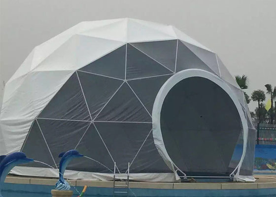 12m Diameter Large Wedding Tent , Transparent Party Tent With PVC Door / Glass Door