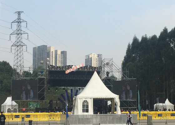 안정되어 있는 작은 3 x 3m 외부 당 천막, 백색 창을 가진 작은 전망대 천막