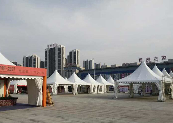 명확한 백색 전망대 천막, 저항하는 닫집 당 천막 DIN 4102 B1/M2/B1UV -