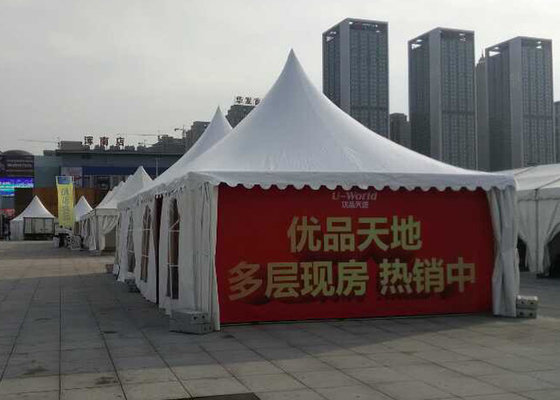 주문 PVC 탑파 당 천막 주문을 받아서 만들어지는 5 x 5M 정원 닫집 천막 크기