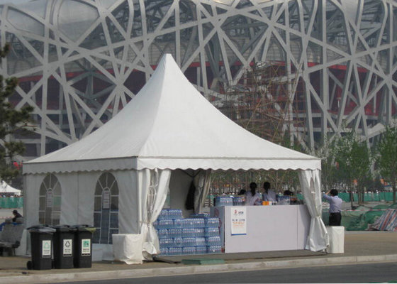 Sizes Customized PVC Pagoda Party Tent With Sidewalls ISO 9001 Approved