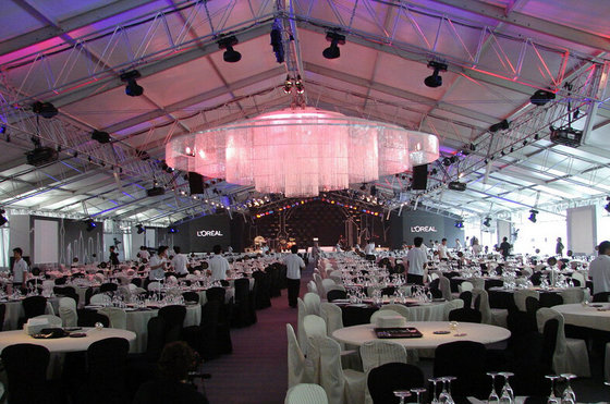 Fire Proof Heavy Duty Wedding Tent 300 ~ 2000 People Customized Big Party Tents