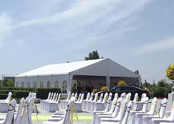 Luxury Waterproof Pvc Outdoor Event Tent With Glass Wall / Large Party Tents