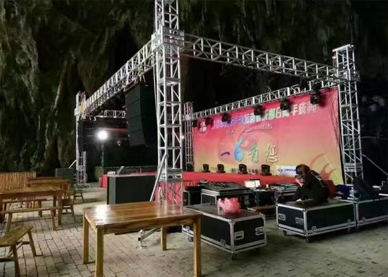 Digital Control Stage Lighting Truss Accessories , 1 - 12m Span Aluminum Triangle Truss
