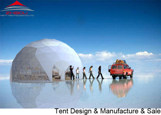 Customized Galvanized Steel Tube Geodesic Dome Tent For Event Diameter 20m
