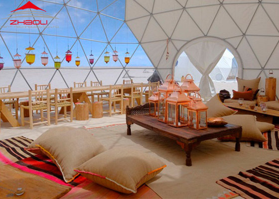 Customized Galvanized Steel Tube Geodesic Dome Tent For Event Diameter 20m
