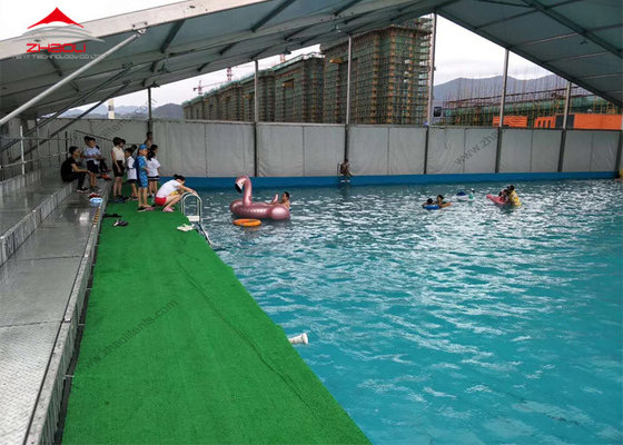 Large Swimming Pool Tent Powder Coated Steel or Aluminum UV Resistance