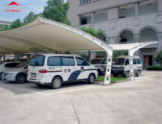 Fire Retardant Tensile Membrane Structures , Tensile Fabric Canopy