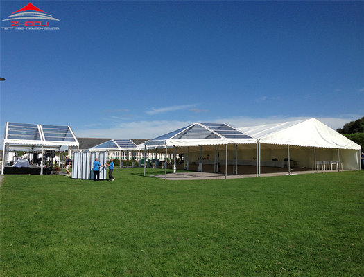Combination Structure Event Marquee Tent With Frame Retardant PVC Clear Walls