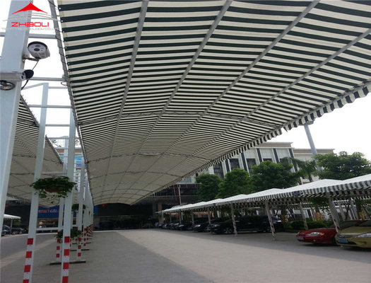Large Tensile Membrane Structures , Removable Shade Net Vehicle Carport Tent