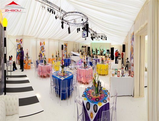 Customized Size Wedding Party Tent / Large Party Tents With Wooden Flooring System