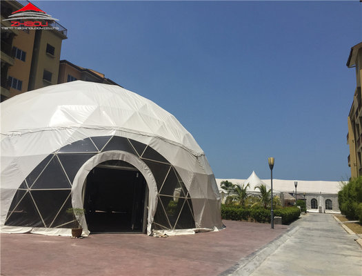 Steel Frame PVC Structure 12m Small Geodesic Dome Tent / Outdoor Party Marquee