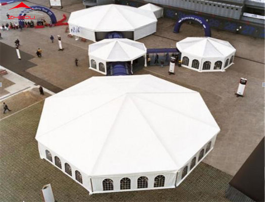 Rainproof Clear Roof Wedding Marquee Tent With Dance Floor And Liner
